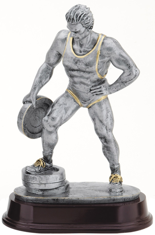 Specifically powerlifting resin awards & sculptures. Olympic style