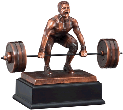 powerlifting resin awards & sculptures. Olympic style